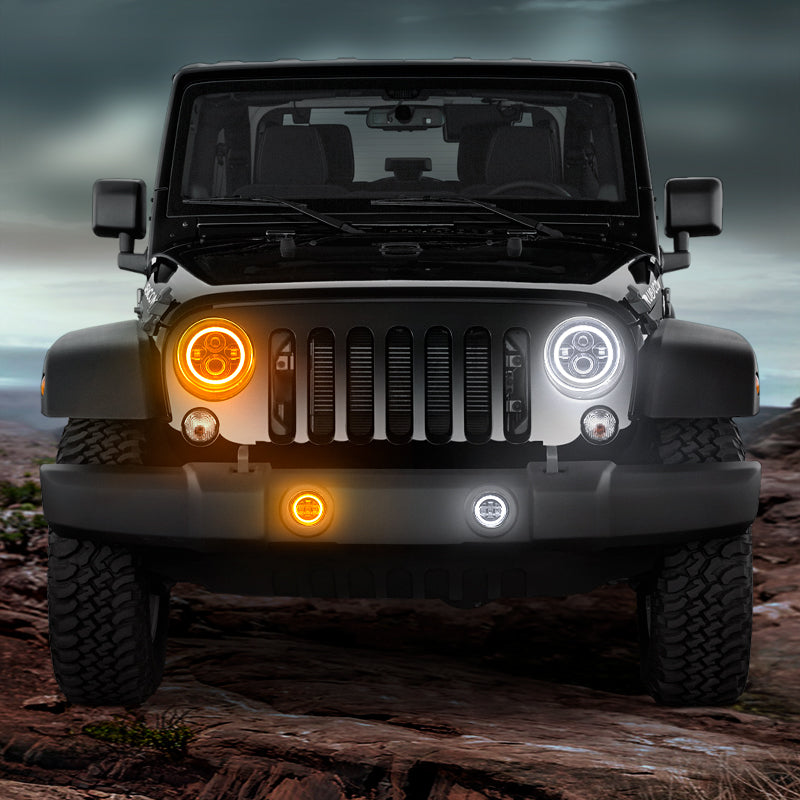 Jeep Wrangler & Gladiator LED Lights Package Combo