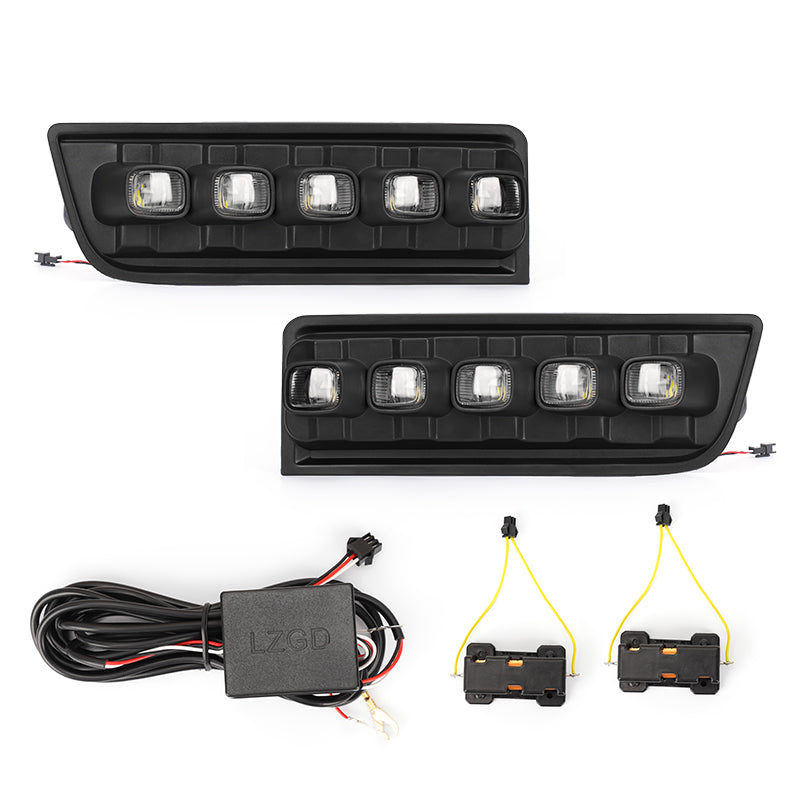 2010-2013 Toyota 4Runner Switchback DRL LED Fog Lights Lamps with Turn ...