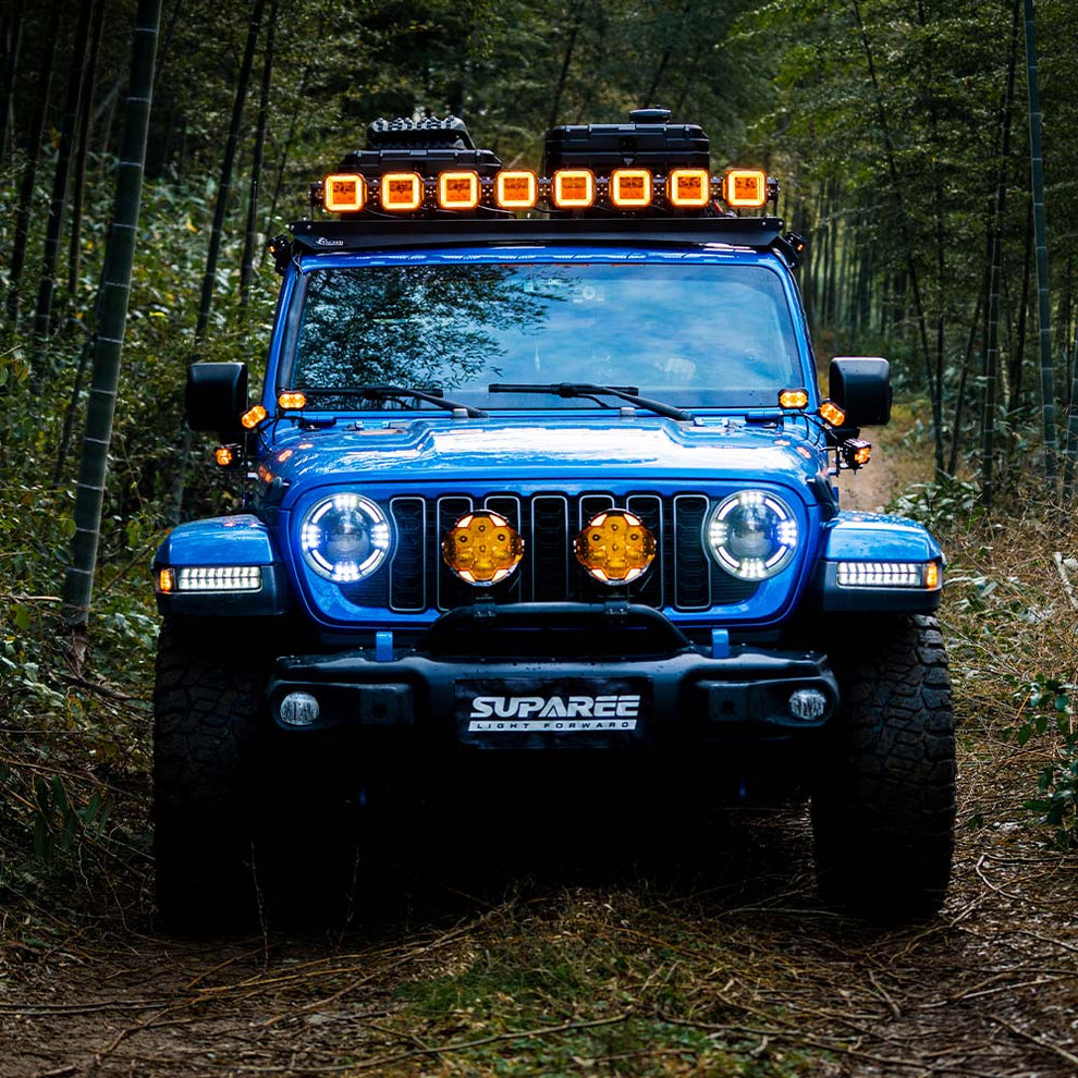 7" LED Pod Lights for Off-Road – 217° Ultra-Wide Beam 2030ft Range
