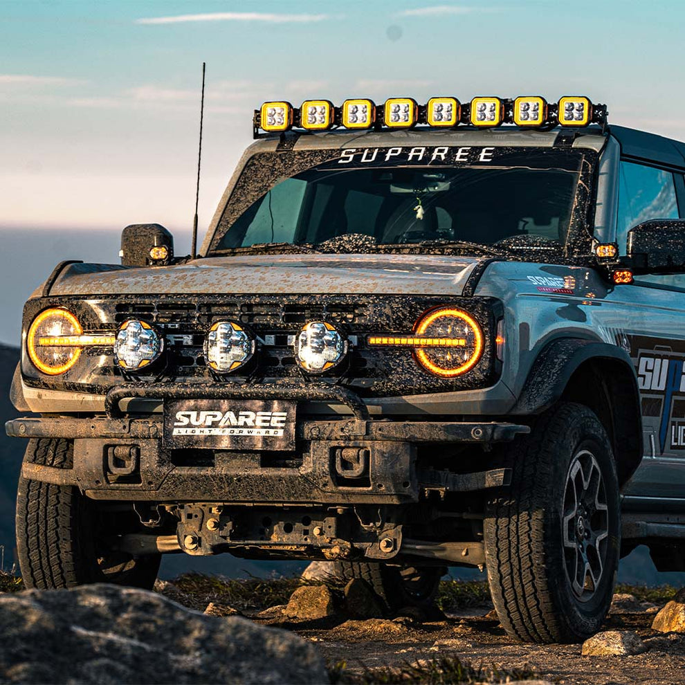 7" LED Pod Lights for Off-Road – 217° Ultra-Wide Beam 2030ft Range