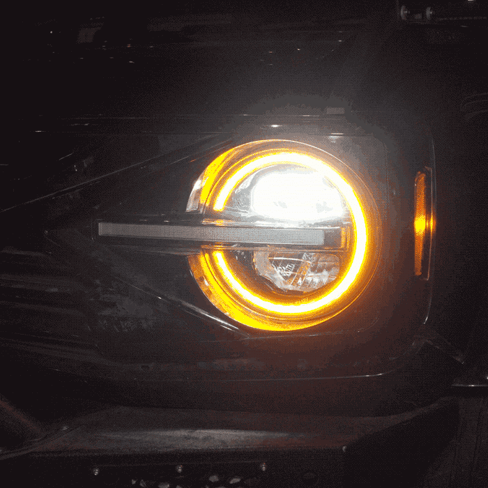 Upgrade Bronco Raptor Style LED Headlights Assembly