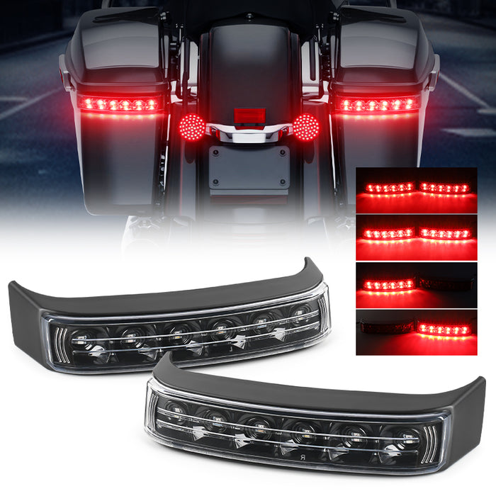 Saddle Bag LED Tail Lights with Turn Signals for Harley
