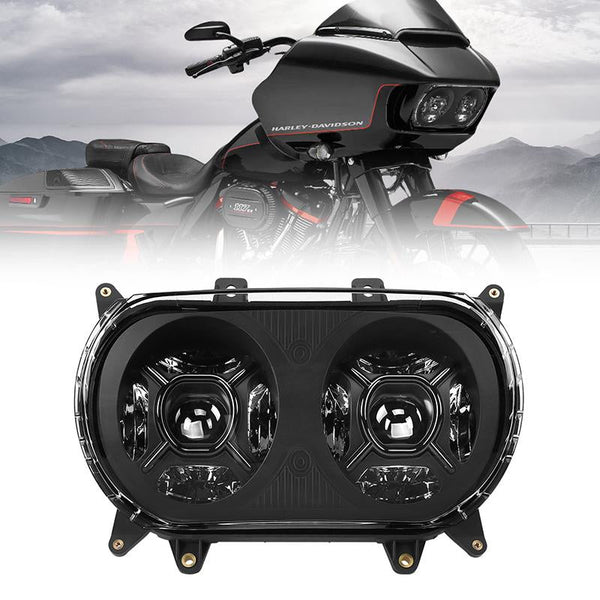 Harley Dual Headlight with Bezel