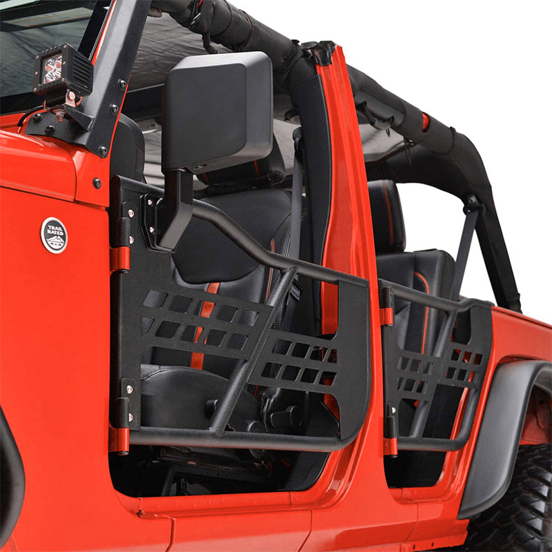 Jeep JK JKU Half Tube Doors with Side Mirror for Wrangler